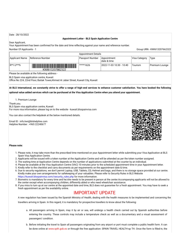 Portugal Appointment | PDF | Travel Visa | Consul (Representative)