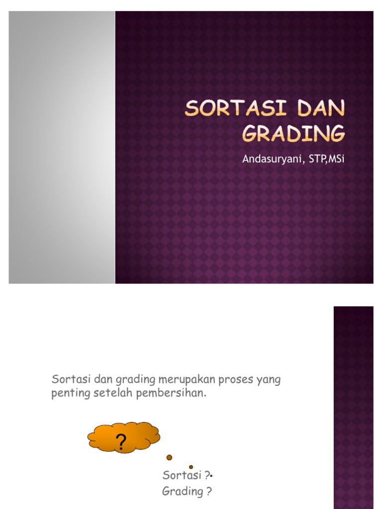 Pembersihan dan Sortasi Efektif | PDF | Griya & Taman | Teknologi ...