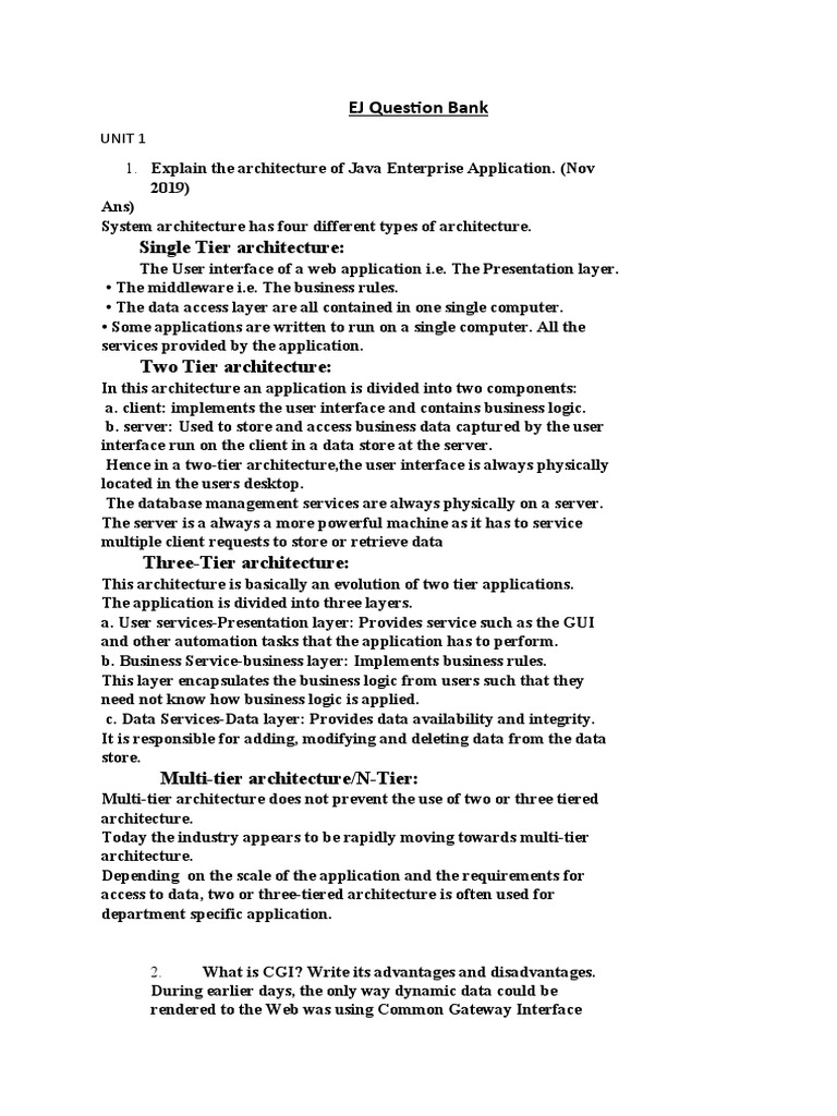 Understanding Java Enterprise Application Architecture: A Guide to ...