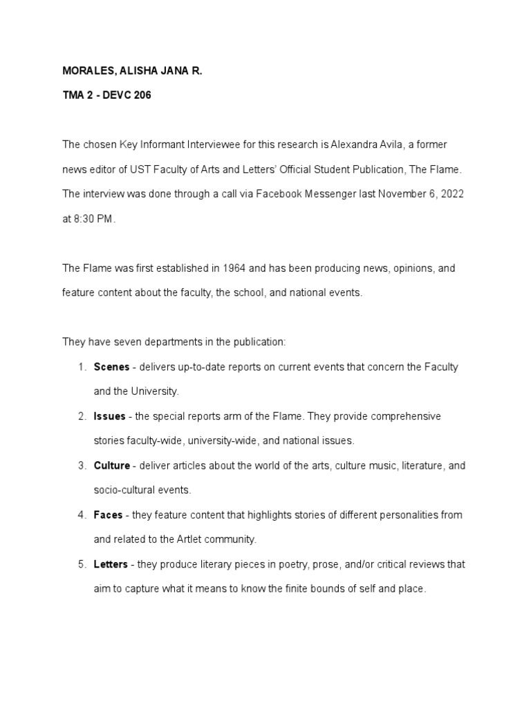 Morales, Alisha Jana R. Tma 2 - Devc 206 | Download Free PDF | Printing ...