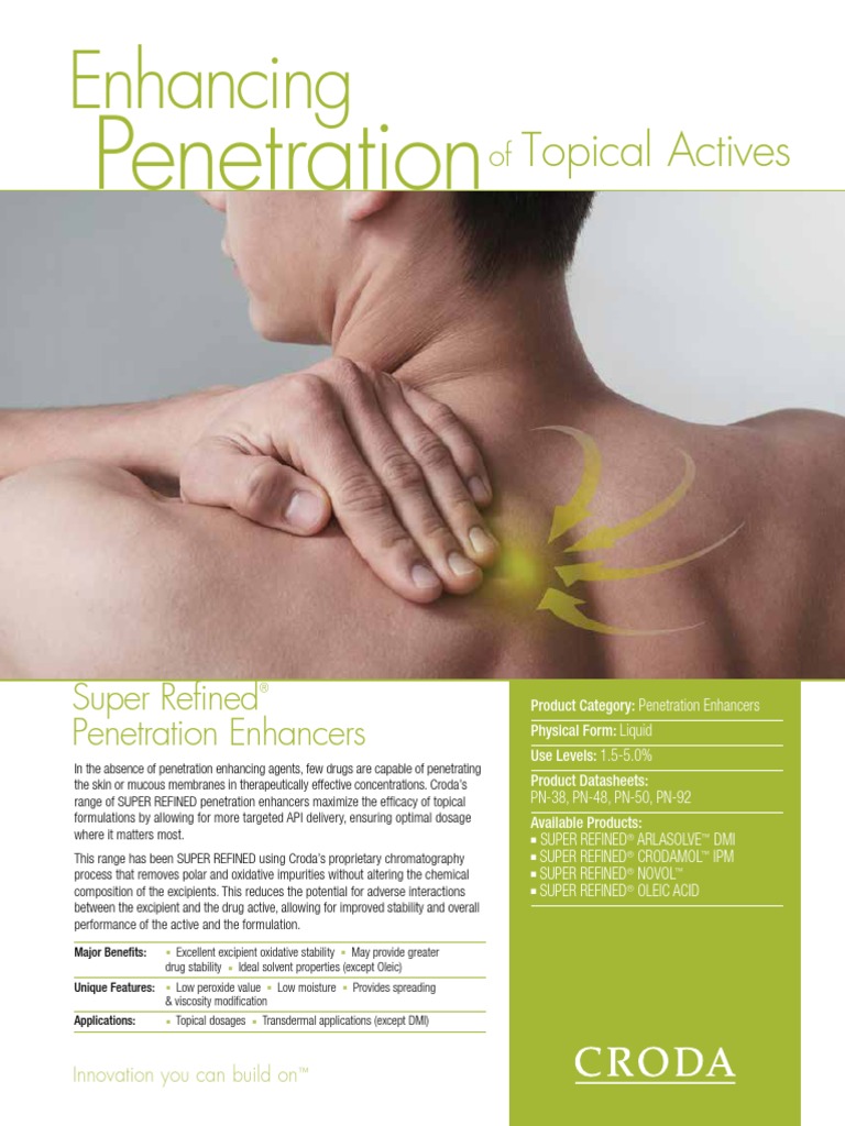 CRODA's Flier-Penetration Enhancers | PDF