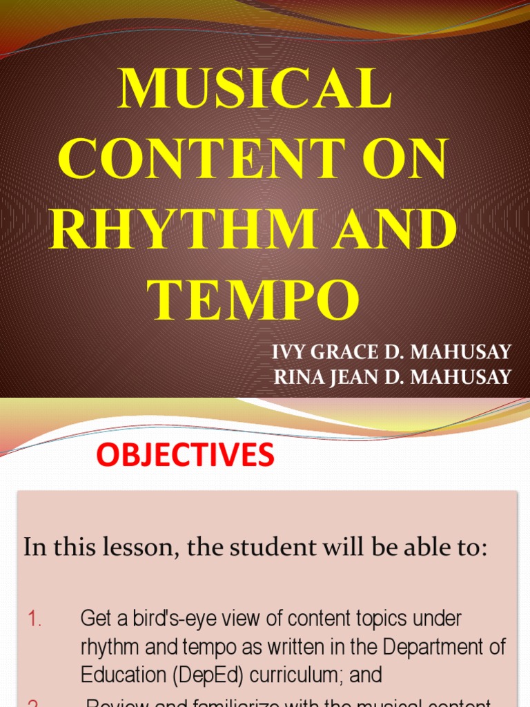 Understanding Rhythm and Tempo in Music | PDF | Tempo | Rhythm