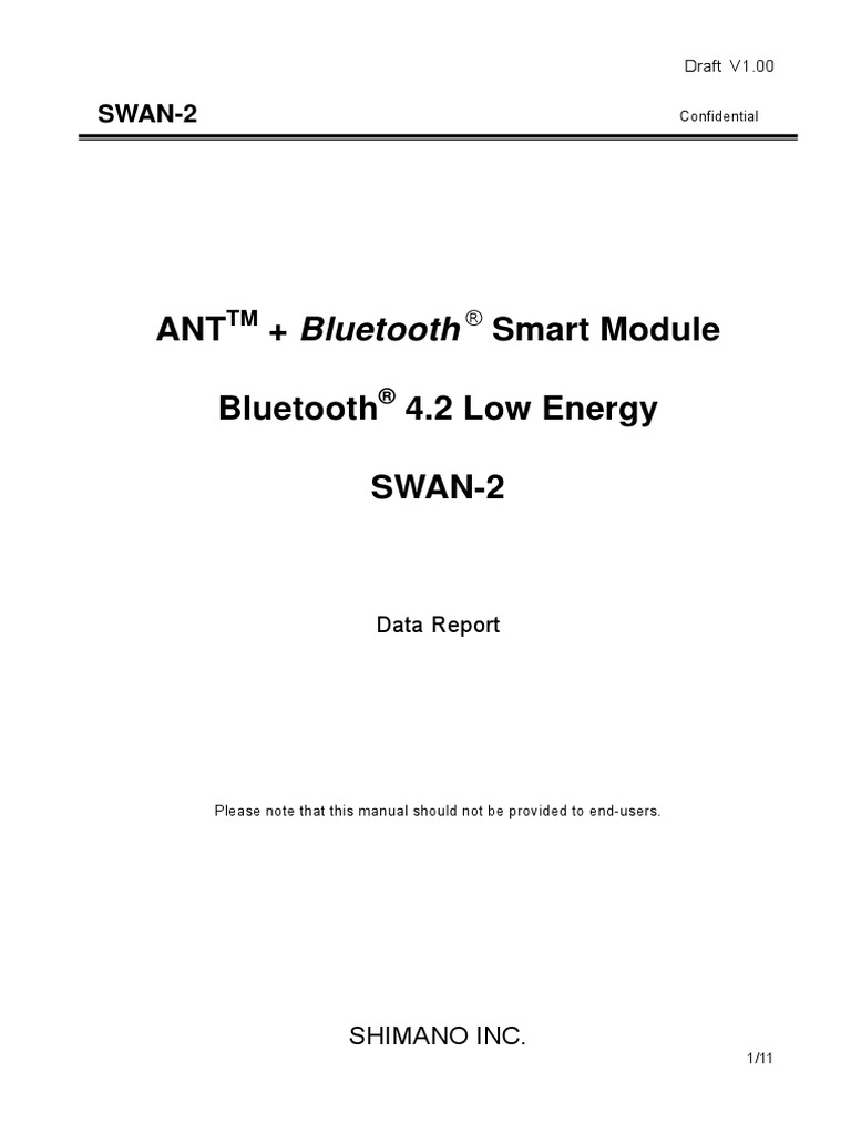 Shimano WY7 SWAN2 | PDF | Analog To Digital Converter | Power Supply