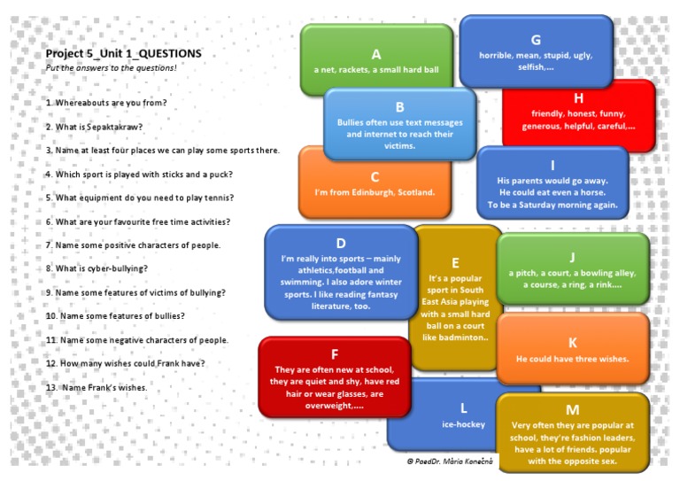 Project 5 - Unit 1 - QUESTIONS | PDF | Sports | Athletic Sports