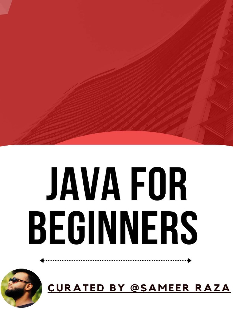 Java For Beginners | PDF | Java (Programming Language) | Method (Computer Programming)