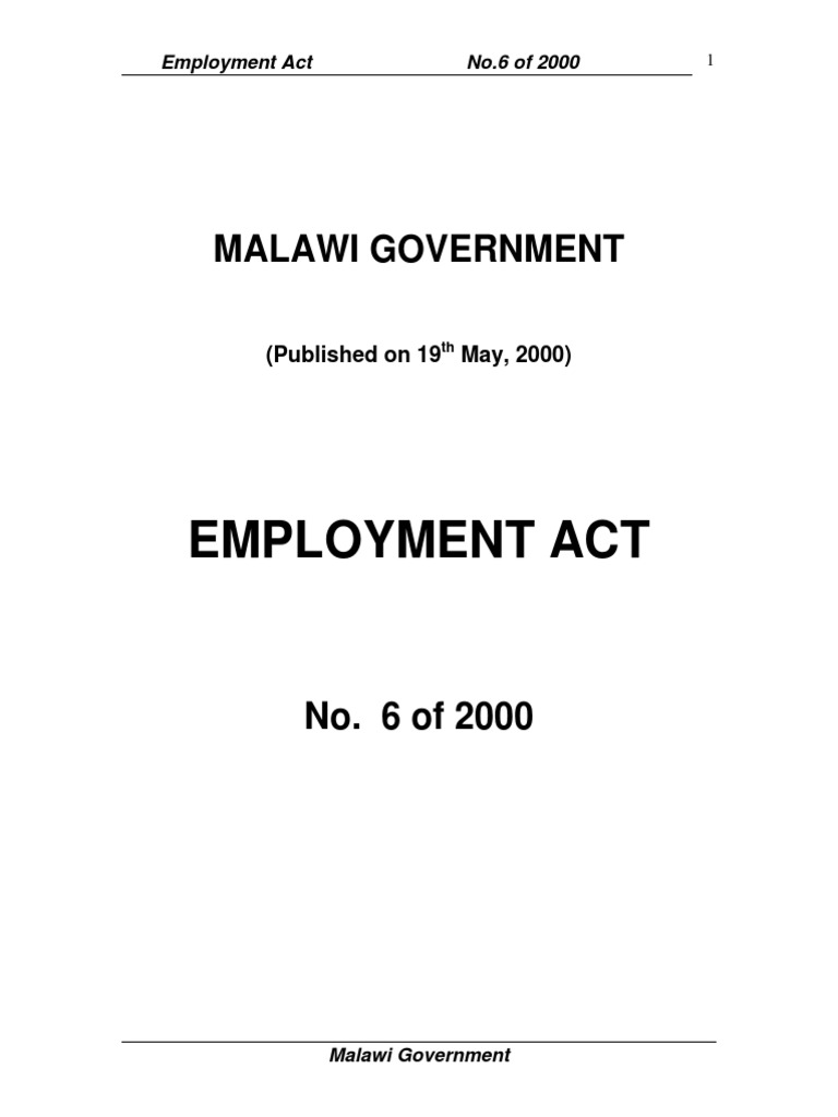 Employment Act | PDF | Overtime | Employment