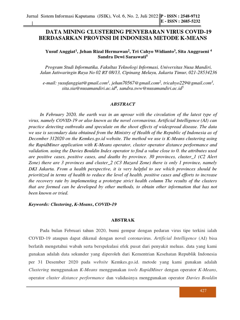 1169 2191 1 PB | PDF | Cluster Analysis | Data Mining