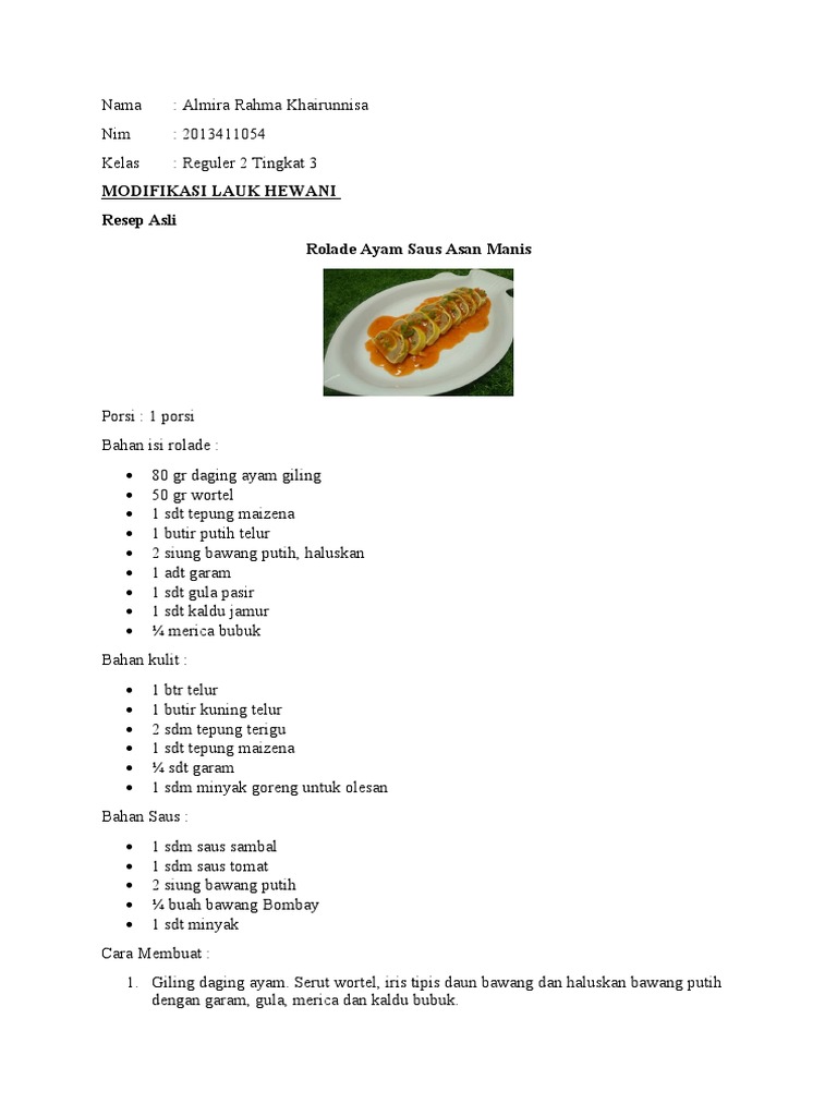 Modifikasi Rendah Protein | PDF