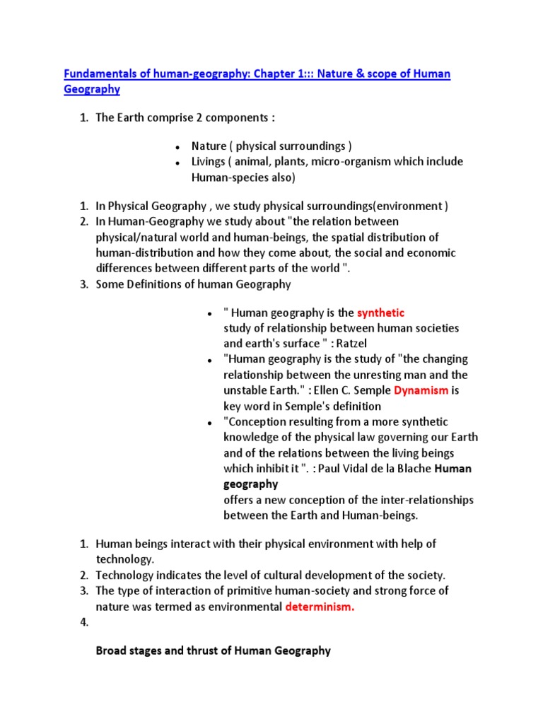Human Geography Essentials | PDF | Social Sciences | Geography