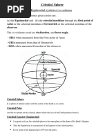 Celestial Navigation Paper -I Syllabus | PDF | Latitude | Earth