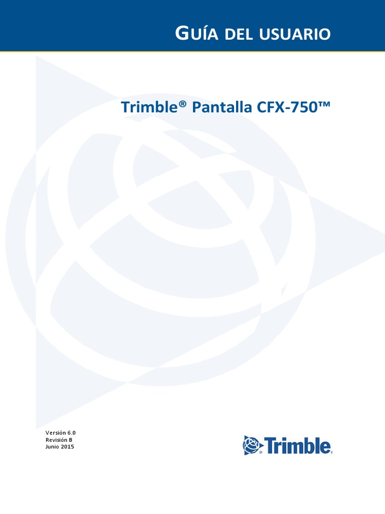 Manual Trimble CFX-750 Espanol | PDF | Source Code | Library (Computing)