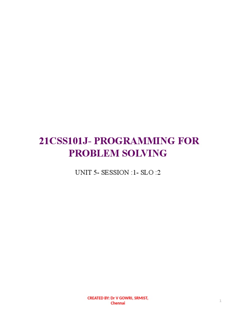 Pandas Creating Series And Dataframes Dr V Gowri Srmist Pdf Comma Separated Values