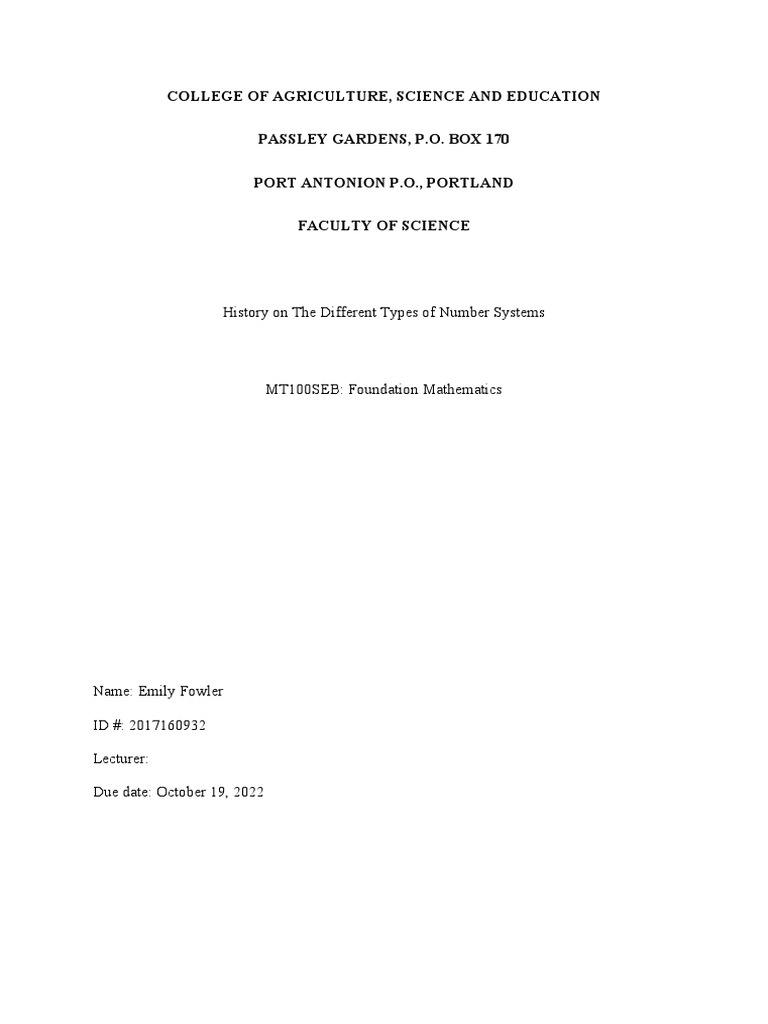 History On Number Systems | PDF | Numbers | Egyptian Hieroglyphs