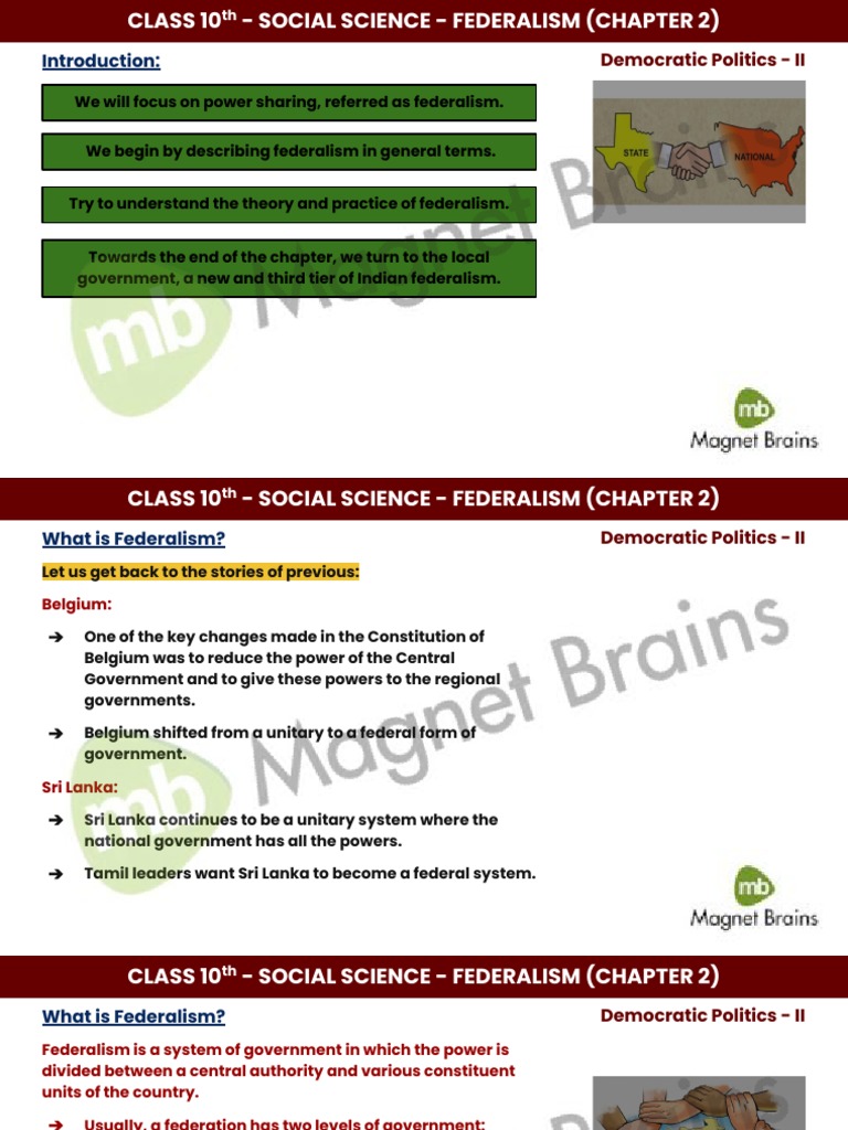 Chapter 2-FEDERALISM | PDF | Federalism | U.S. State