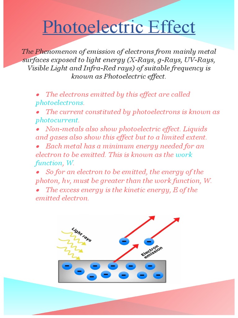 Photoelectric Effect | PDF | Photoelectric Effect | Physical Quantities