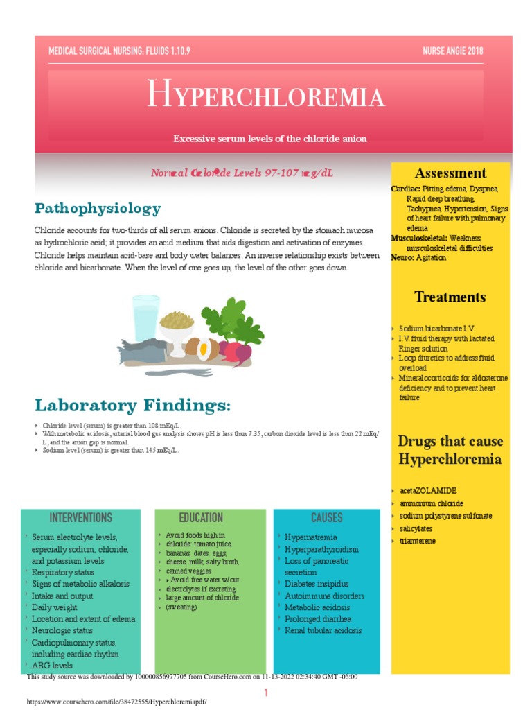 Hyperchloremia.pdf | PDF | Clinical Medicine | Medical Specialties