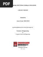 Summer Training Report | PDF | Python (Programming Language) | Graphical User Interfaces