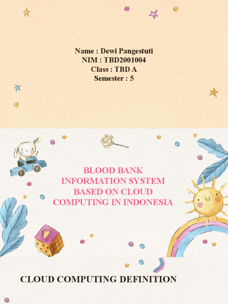 Blood Bank Information System Based On Cloud Computing in Indonesia | PDF | Computers ...