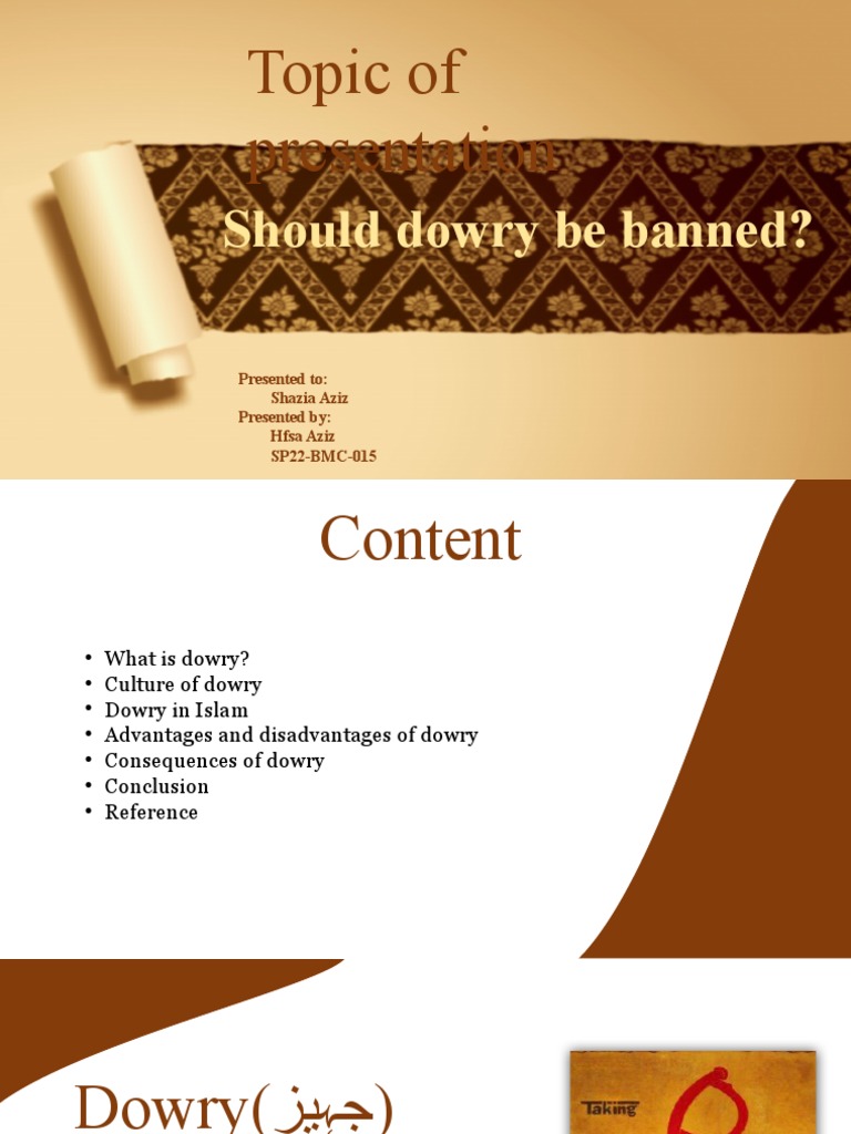 Should Dowry Be Banned | PDF | Religion & Spirituality