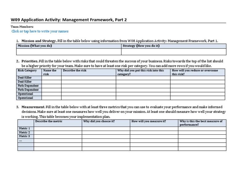 Pc102 Document w09ApplicationActivity ManagementFrameworkPart2Template | PDF