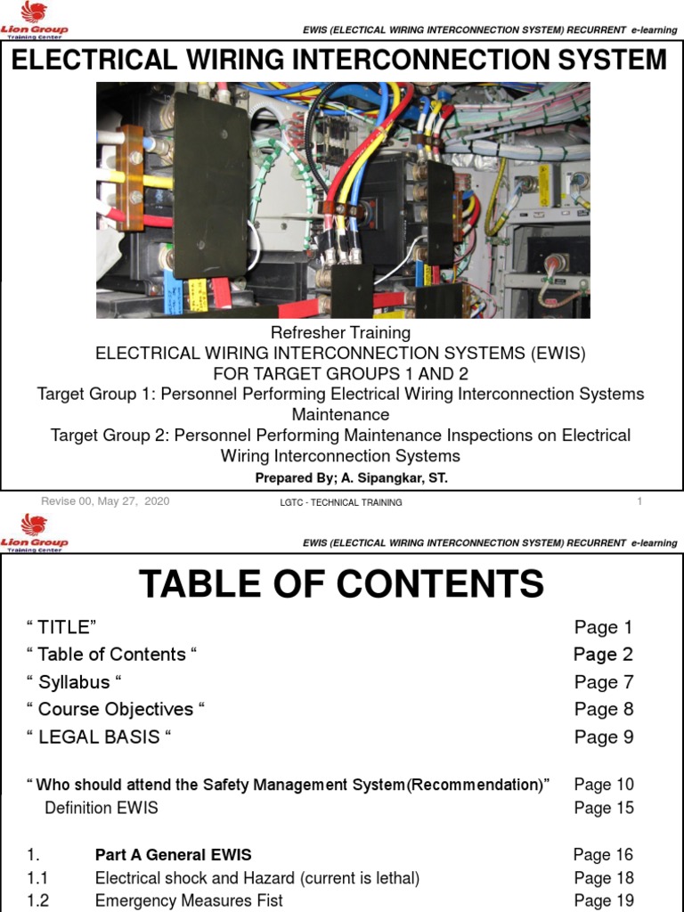 Materi EWIS Target Group 1 and 2 (Recurrent) | PDF | Electrostatic ...