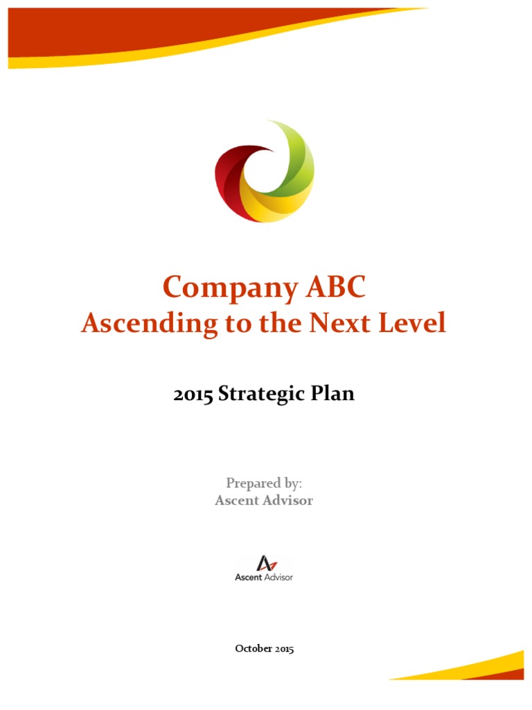 Strategic Plan Sample Ascent PdfA97ECDD3 | PDF | Swot Analysis | Goal