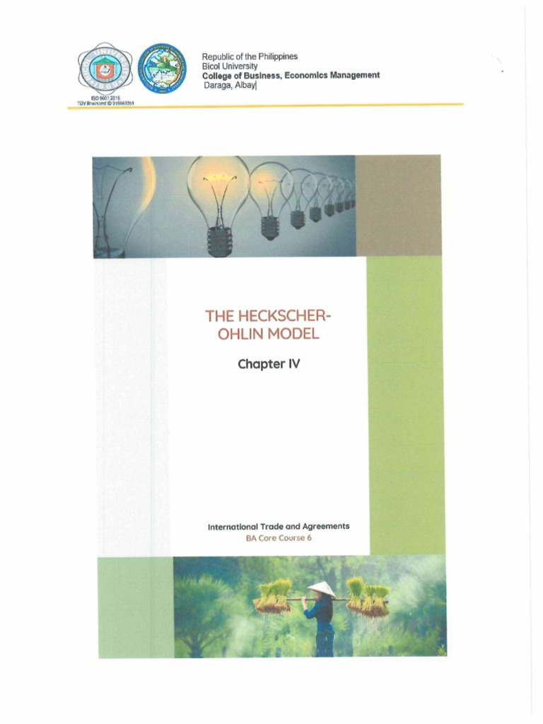 Chapter 4 - Resources and Trade - Heckscher-Ohlin Model | PDF