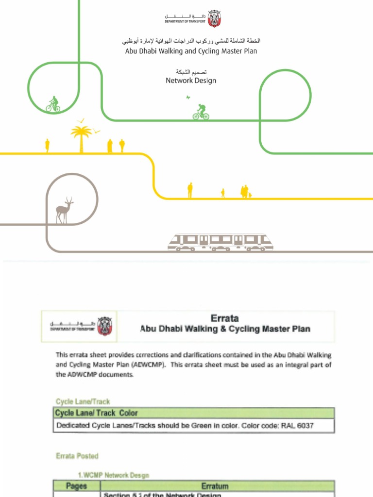 Abu Dhabi Walking and Cycling Master Plan | PDF | Cycling ...