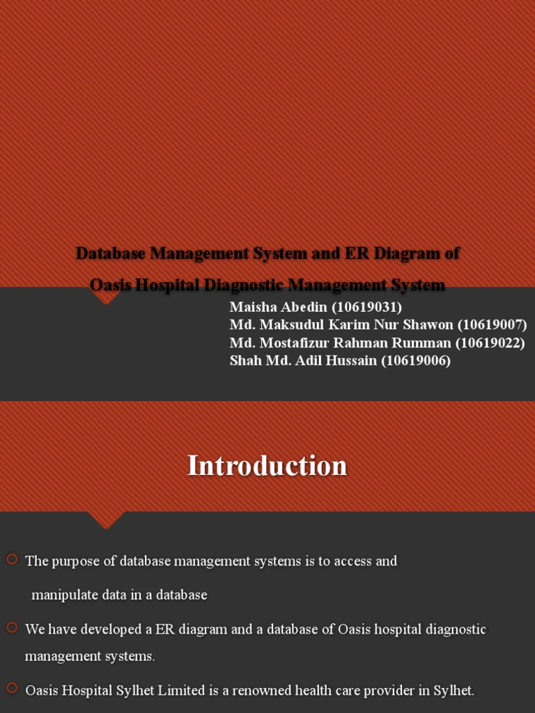 DBMS & ER Diagram | PDF | Databases | Health Care