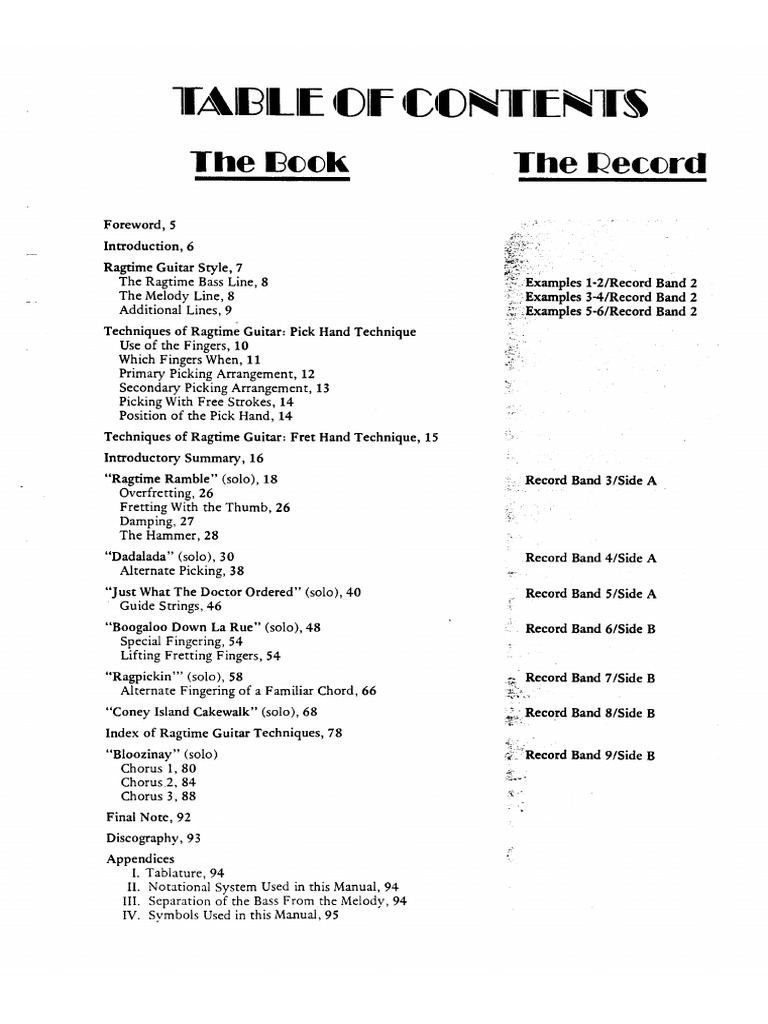 The Art of Ragtime Guitar With MP3 Audio Tracks Sheet Music PDF | PDF