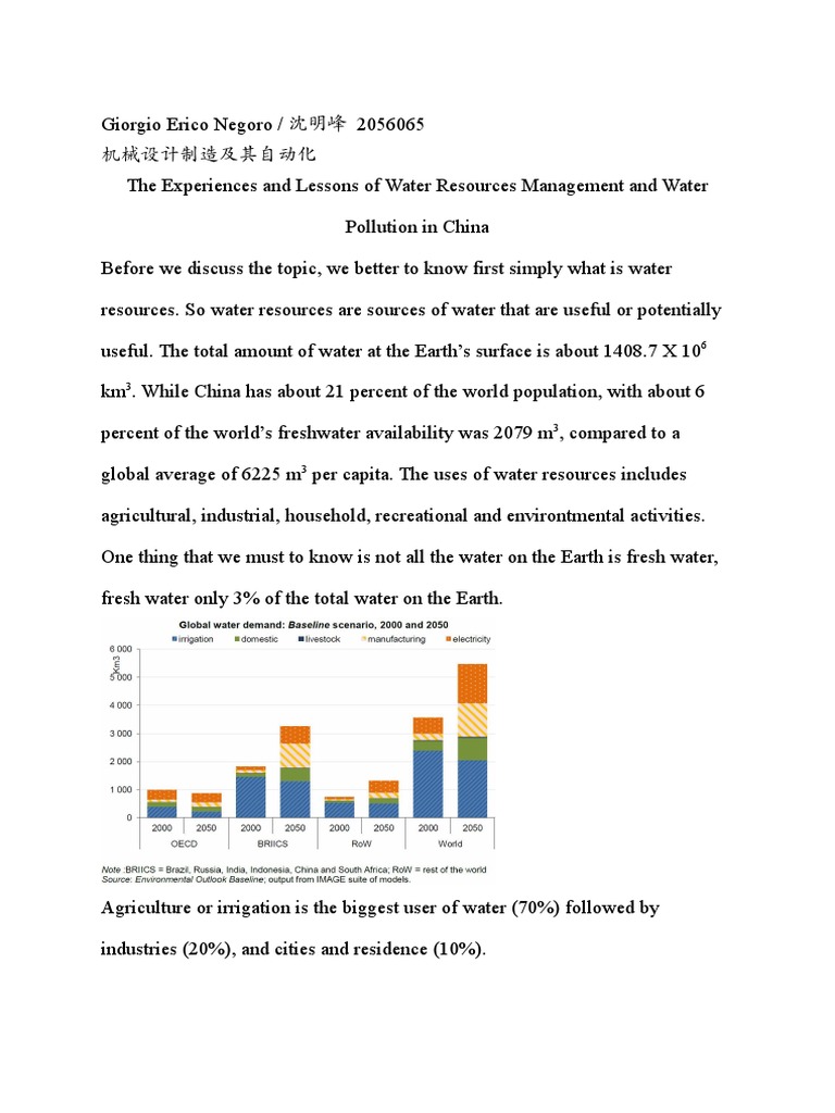 Sustainable Development Homework | Download Free PDF | Water | Water ...