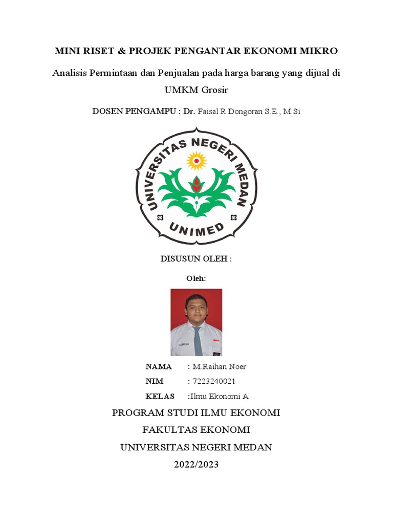 Mini Riset Mikro | PDF | Pengelolaan Keuangan & Uang | Bisnis