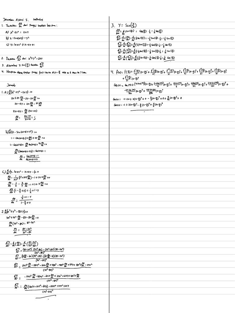 Jawaban Diskusi 5 Kalkulus | PDF