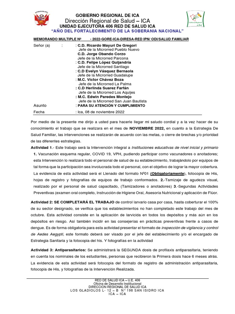 Profam Noviembre 2022 | PDF | Ciencias de la vida | Salud pública