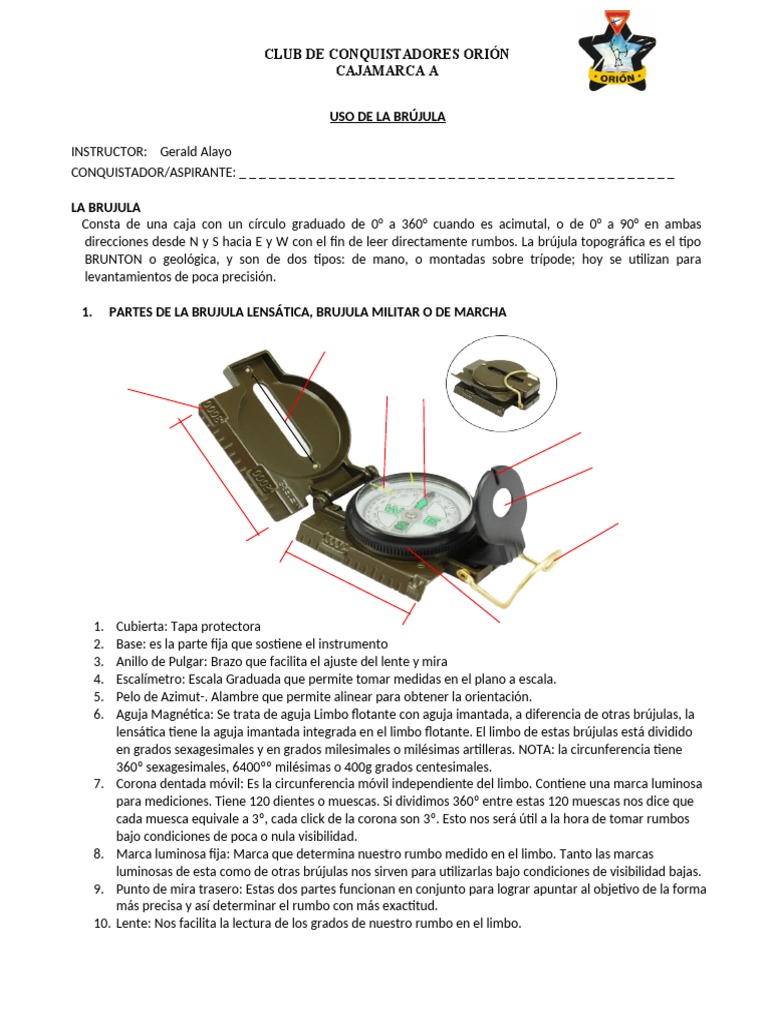 Brujula Orión | PDF | Brújula | Azimut
