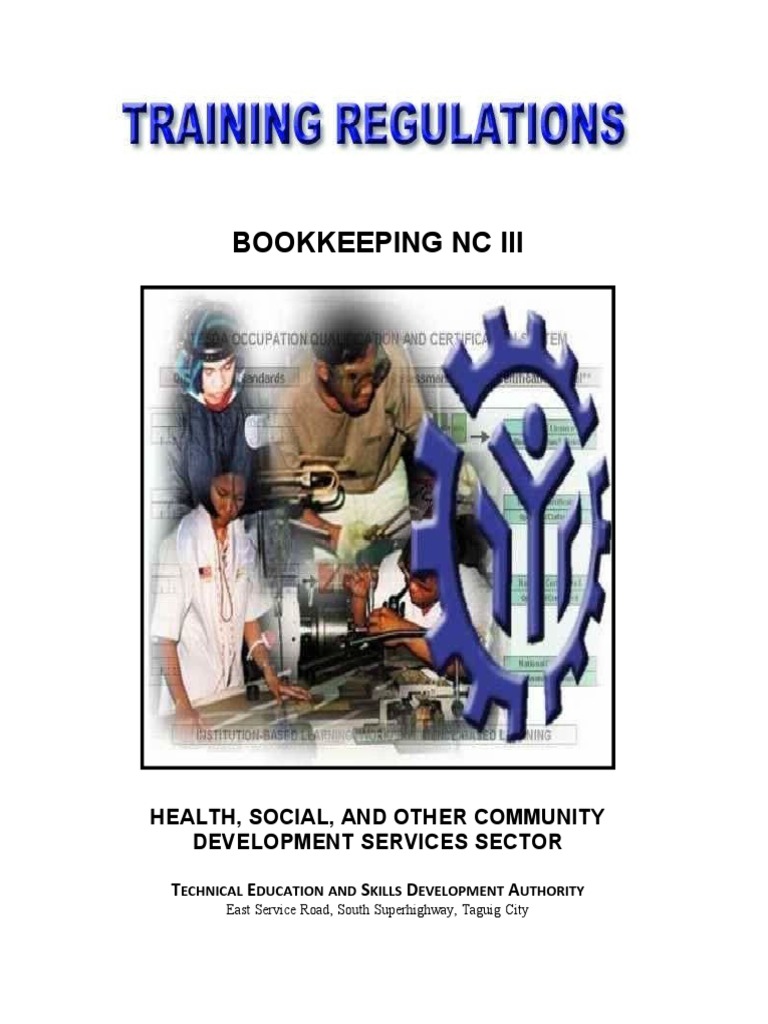 Bookkeeping NC3 Training Regulations | PDF | Negotiation | Mathematics