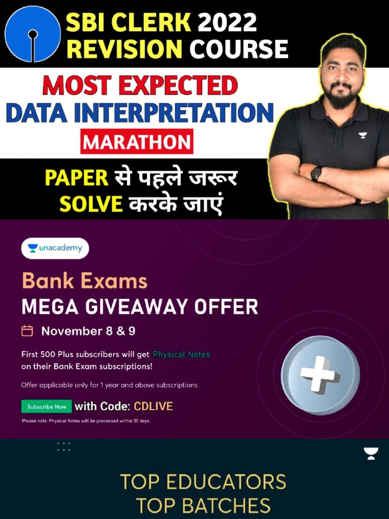 Most Expected Data Interpretation SBI Clerk | PDF