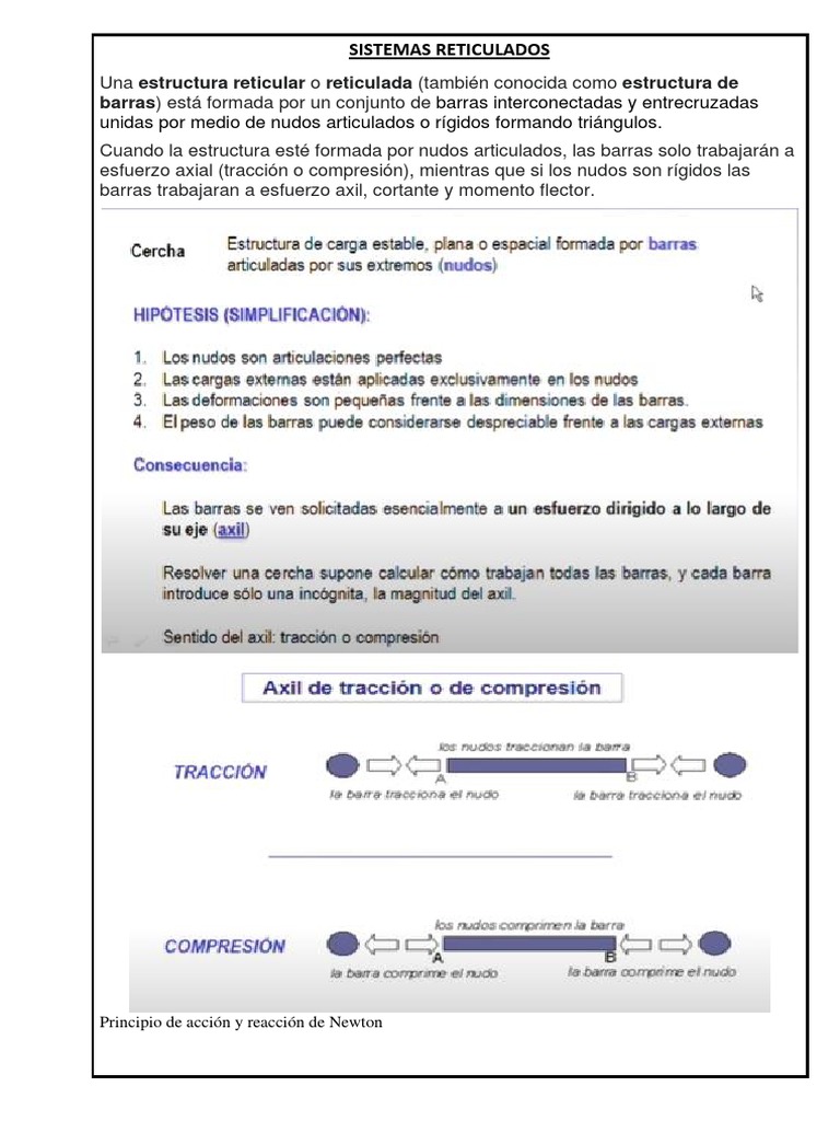 Teoria Reticulado | PDF | Braguero | Ingeniero civil