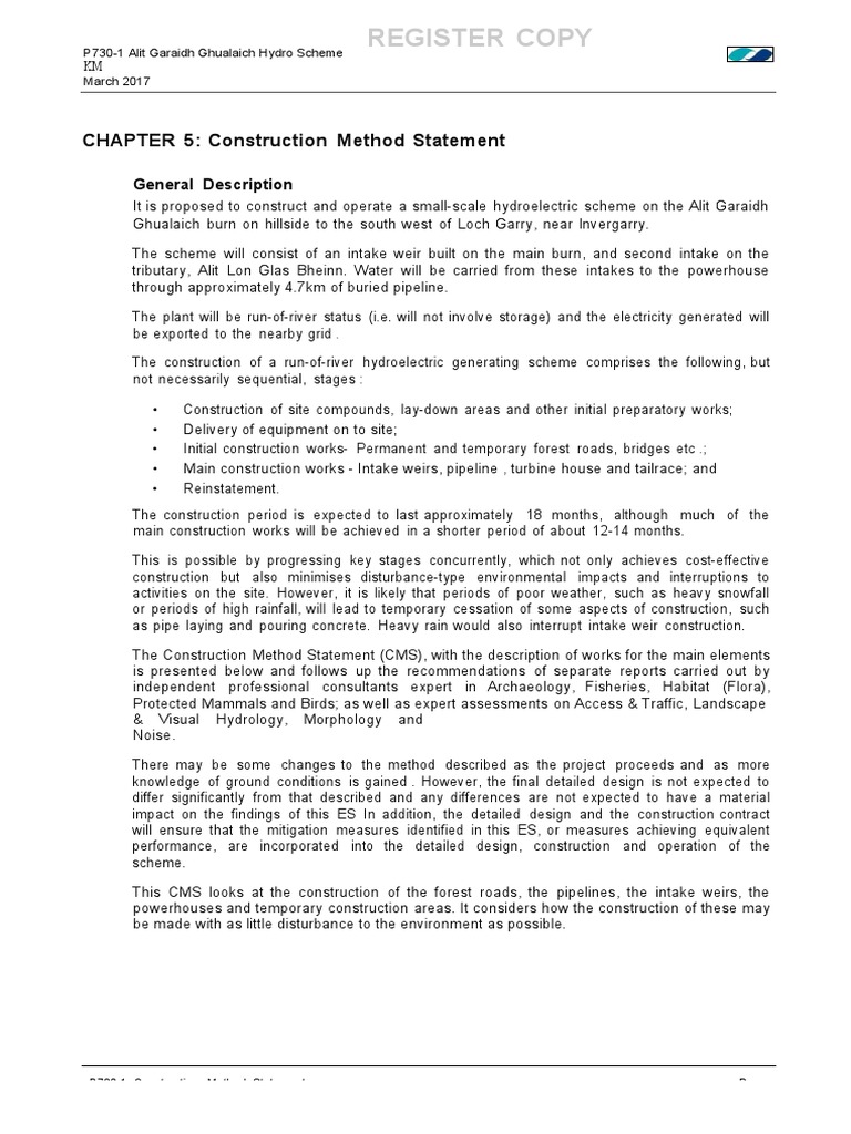 Construction Method Statement | PDF | Road | Peat