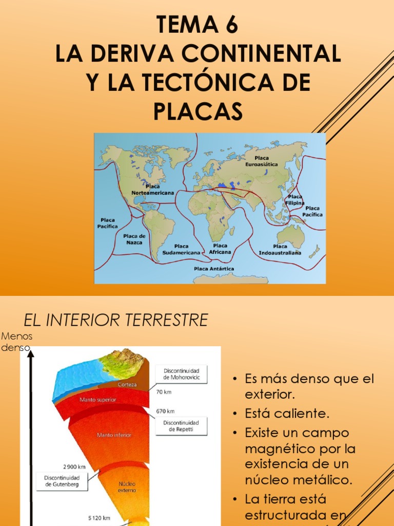 02 PPT Tema 6 Tectónica de Placas | PDF | Placas tectónicas | Temblores