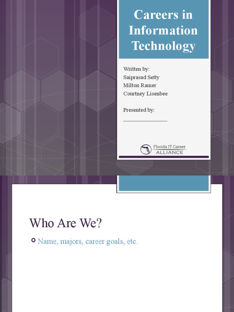 Ready Careers in Information Technology | PDF | Information Technology ...