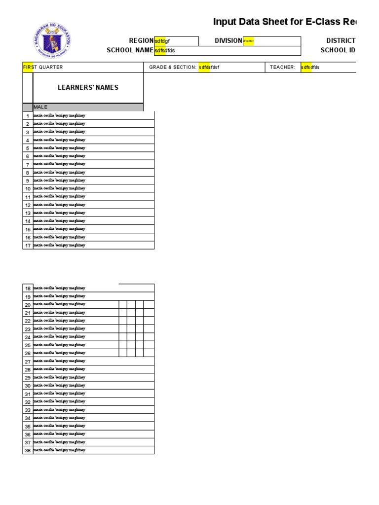 Automated E Class For Mapeh Pdf Learning Cognition
