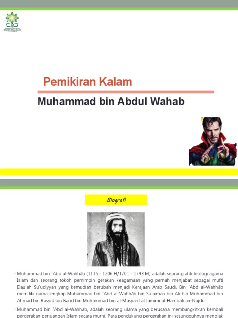 Ilmu Kalam Abdul Wahab | PDF