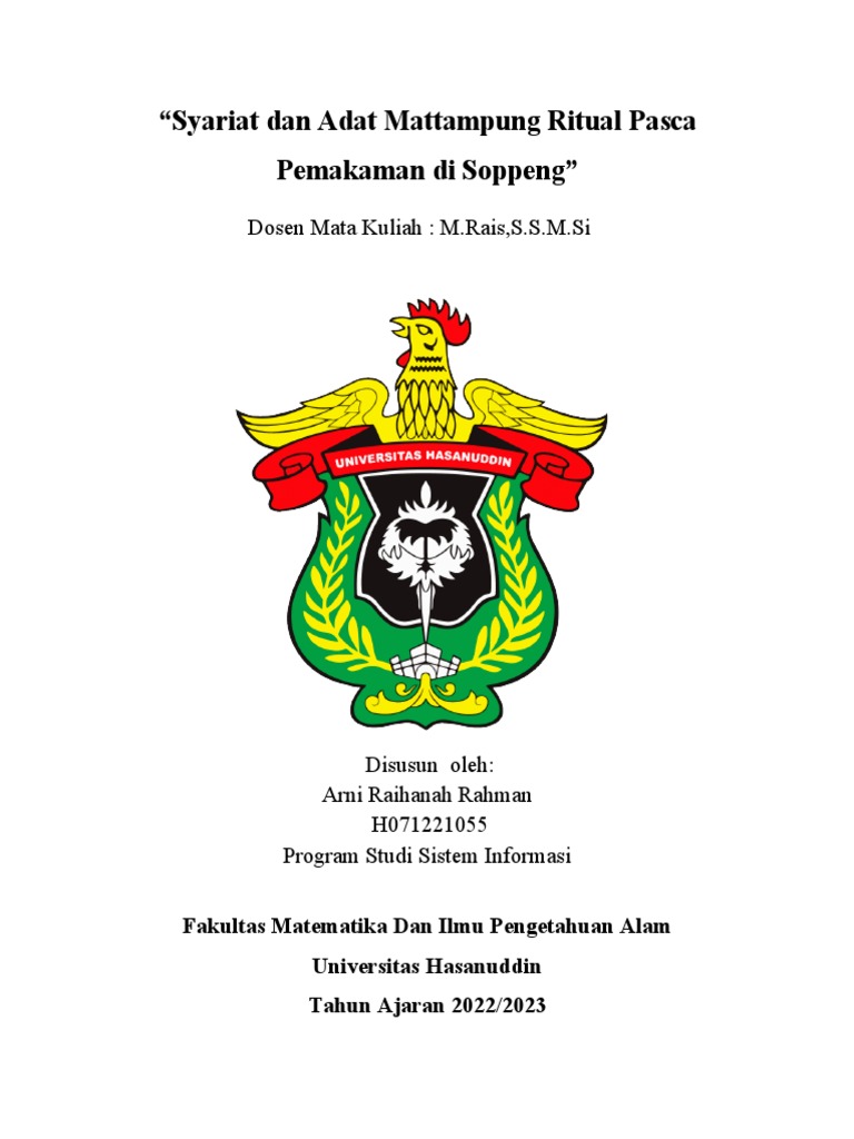 Syariat Dan Adat Mattampung Ritual Pasca Pemakaman Di Soppeng | PDF