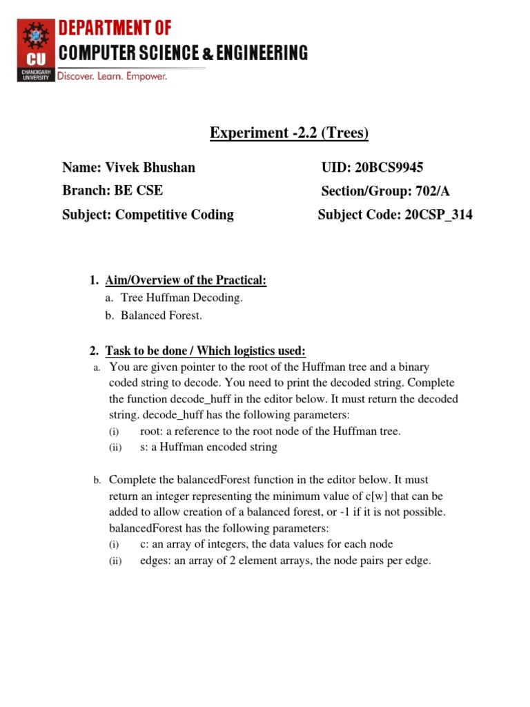 20BCS9945 CC 2.2 | Download Free PDF | String (Computer Science) | Subroutine