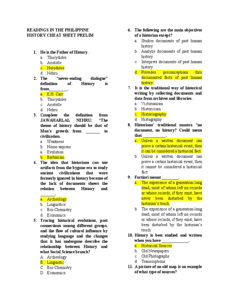 RPH Cheat Sheet Prelim | PDF | Philippines