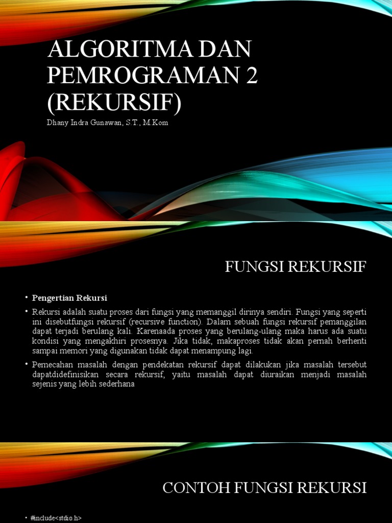 Rekursif | PDF | Metode & Bahan Ajar | Komputer