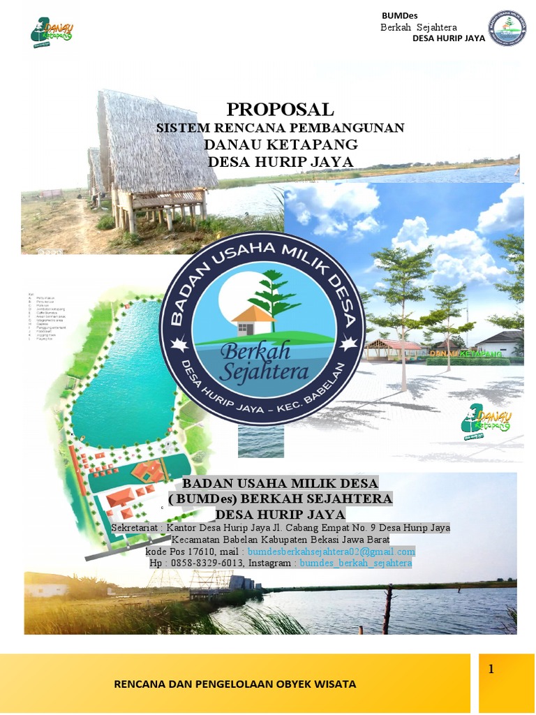 Proposal Danau Bumdes | PDF