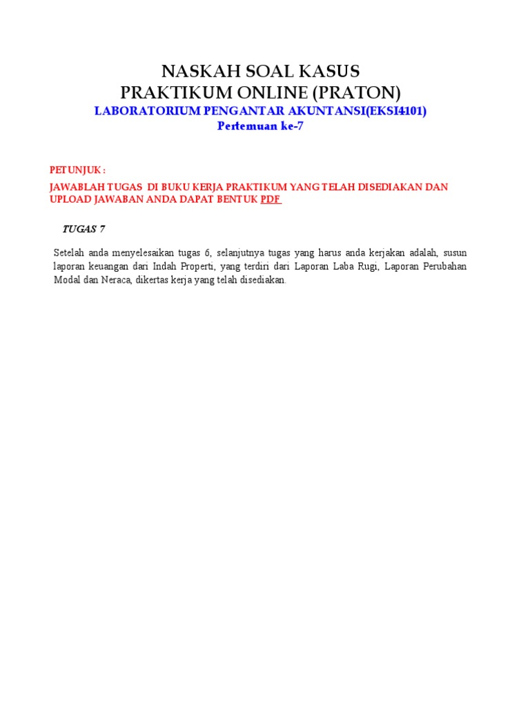 Tugas 7 Laporan Keuangan | PDF