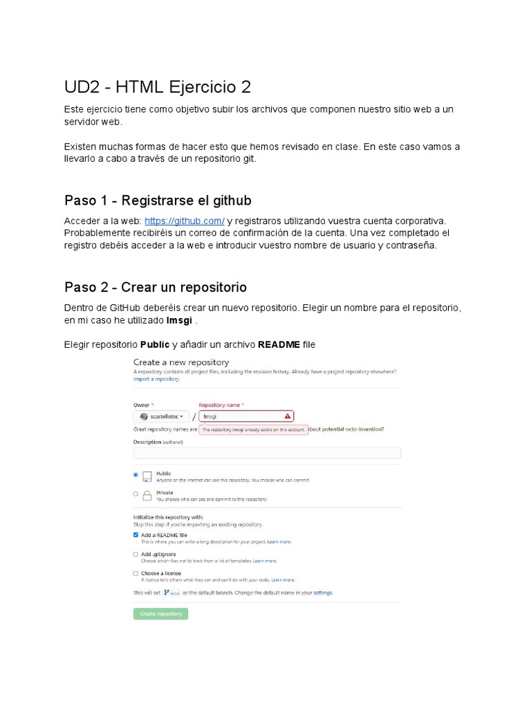 Guía Subir A GitHub | PDF